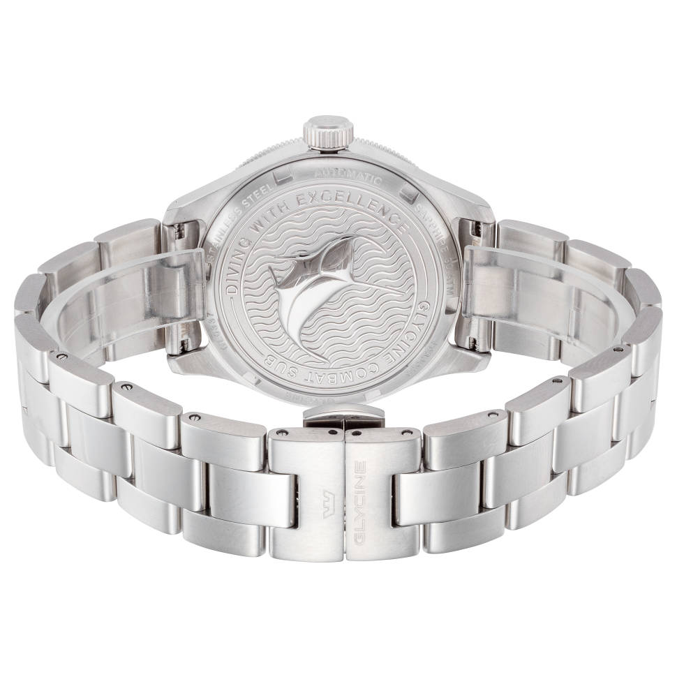 Glycine Combat Automatic Watch, GL 224, Black, 39 Mm,