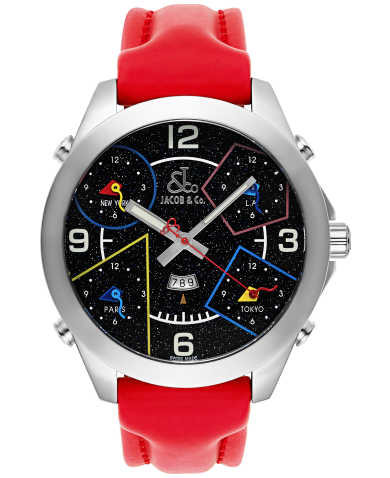 Buy Jacob Co Five Time Zone MEN'S Casual Watch JC-80- Ashford.com